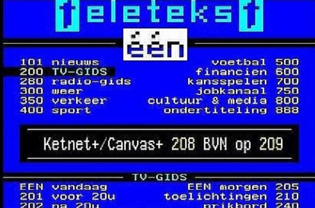Vlaamse televisie VRT stopt met Teletekst.