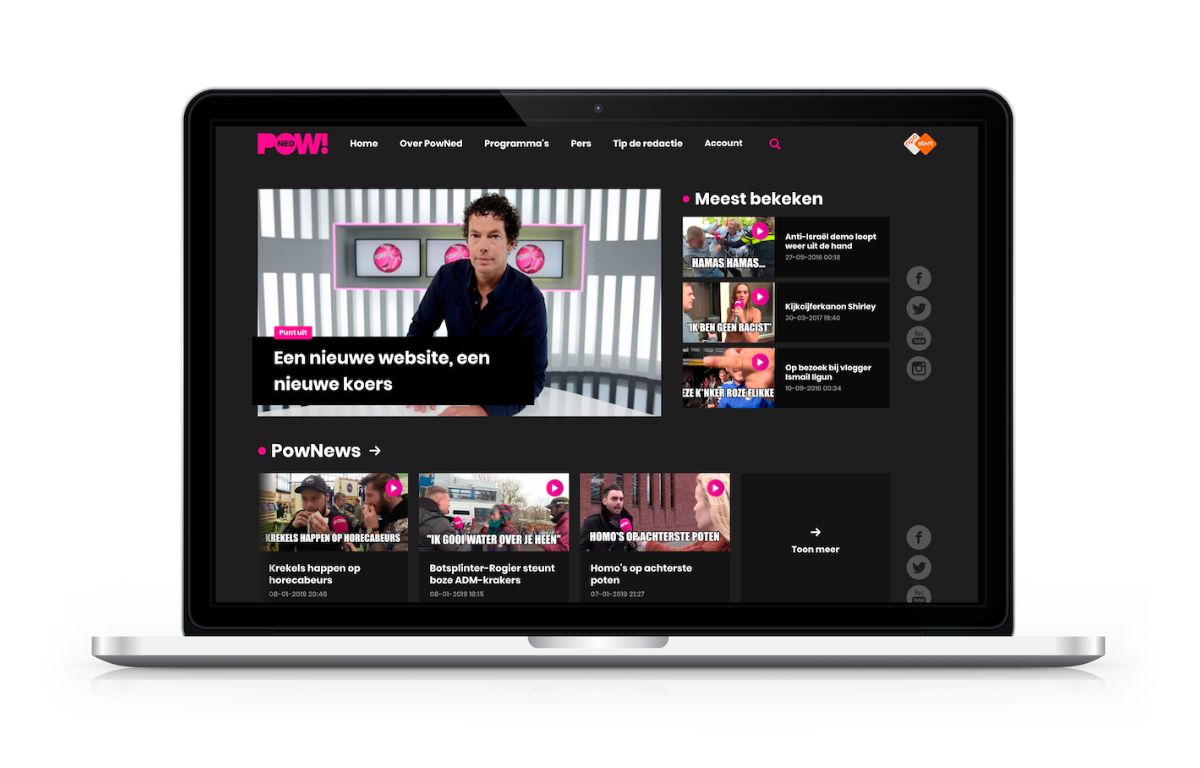 Powned lanceert nieuwe 'video driven' website - Spreekbuis.nl