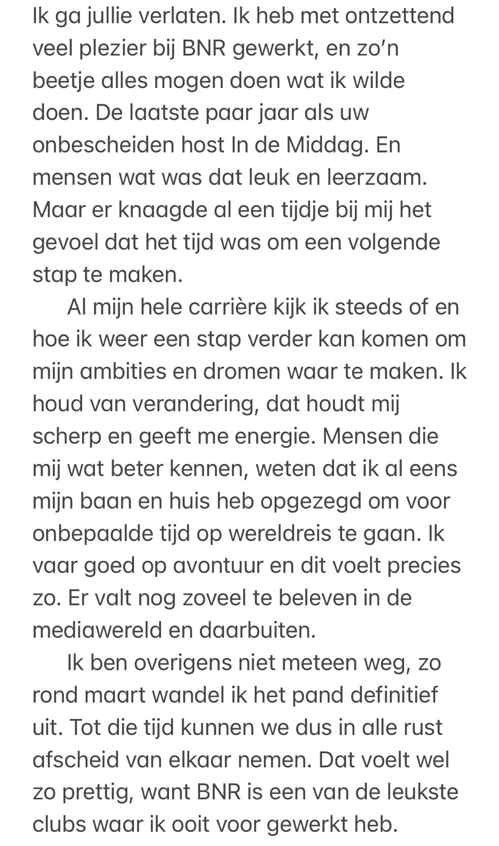 Roos Abelman vertrekt bij BNR - Spreekbuis.nl